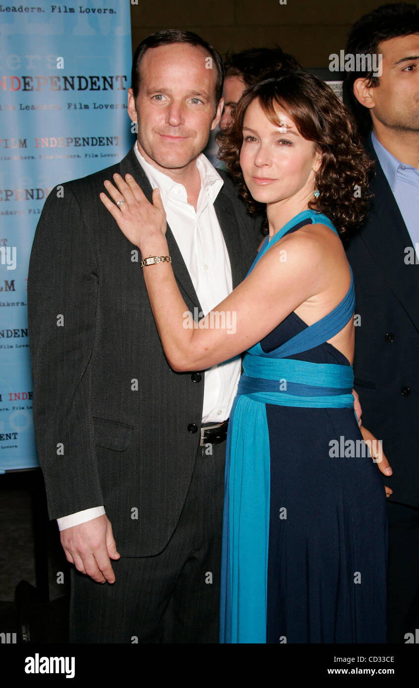 Apr 7, 2008 - Hollywood, California, USA - Actor CLARK GREGG & Actress ...