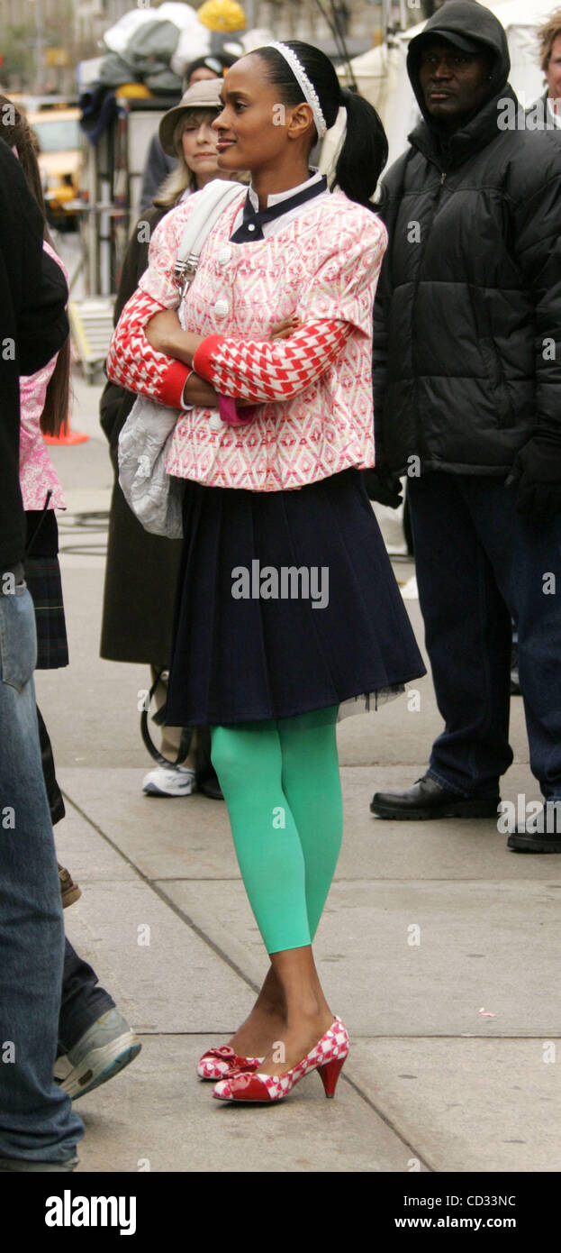 Apr 07, 2008 - New York, NY, USA -Actress NICOLE FISCELLA films a scene ...