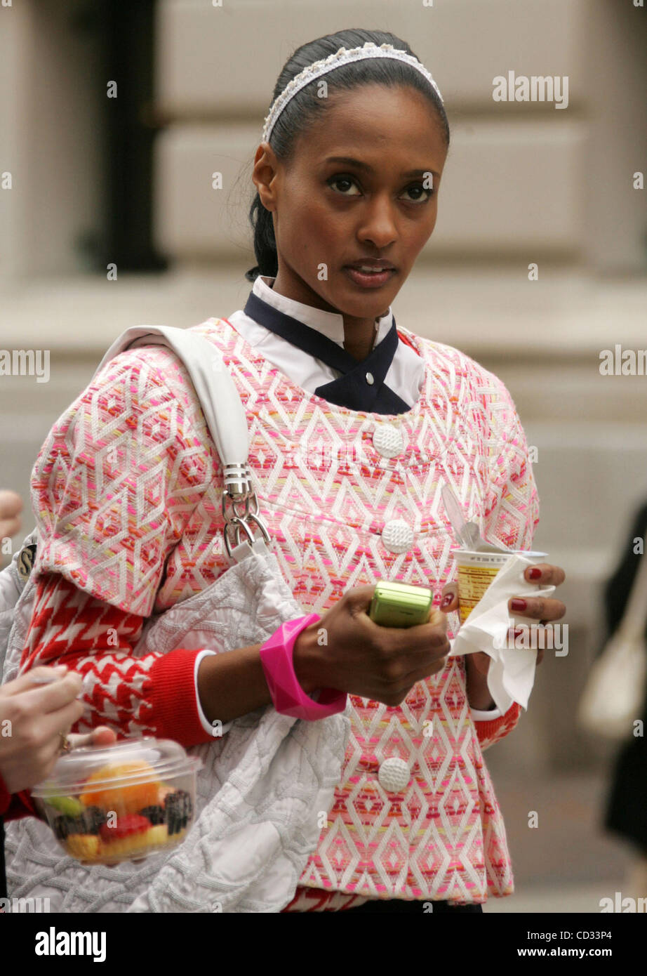 Apr 07, 2008 - New York, NY, USA -Actress NICOLE FISCELLA films a scene ...