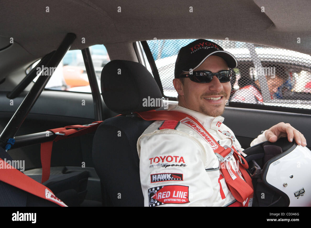 Actor singer Drew Lachey ready to race at the 2008 Toyota Pro/Celebrity ...