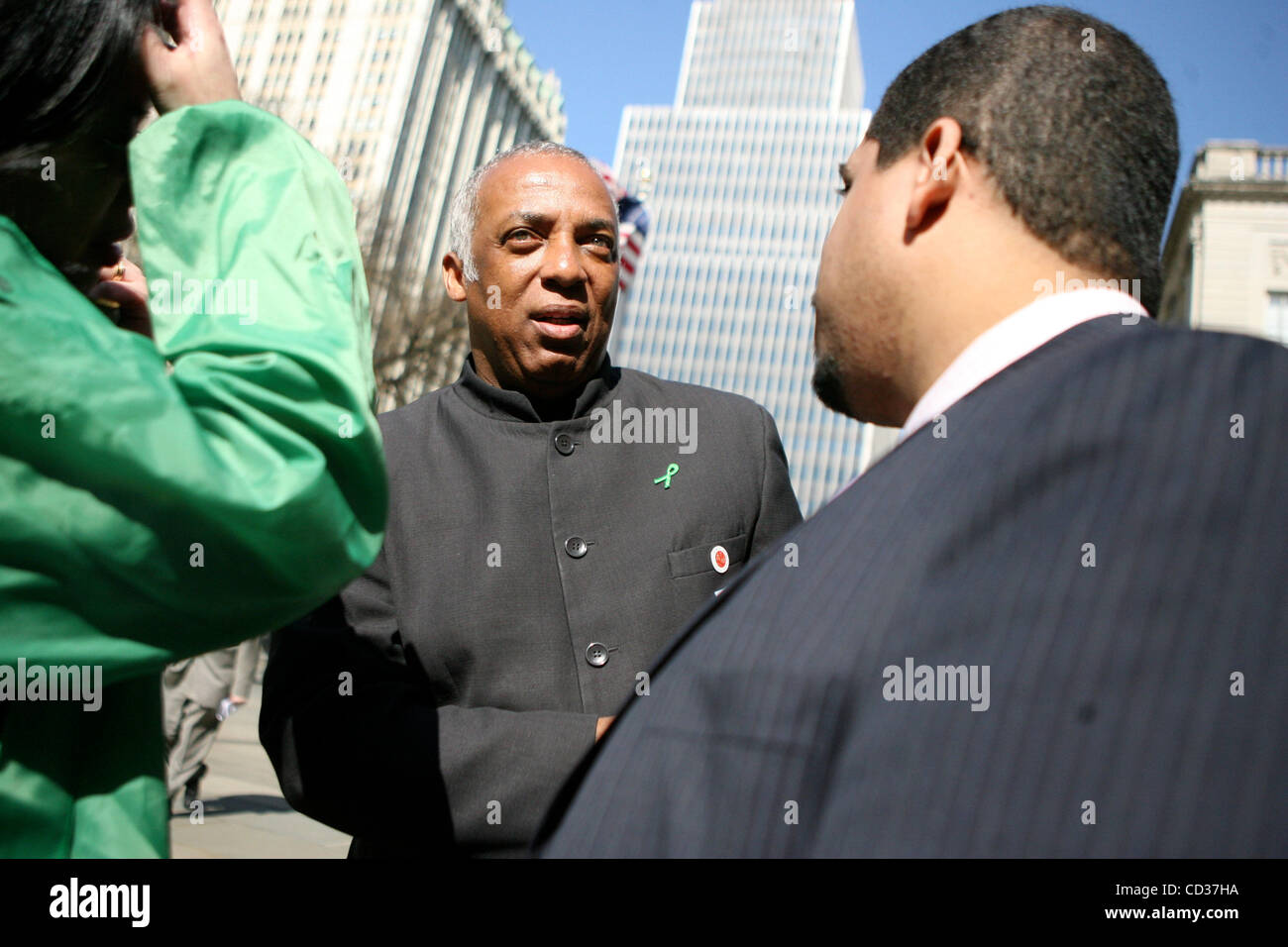 Councilman Charles Barron outside of City Hall in Manhattan. Photo ...