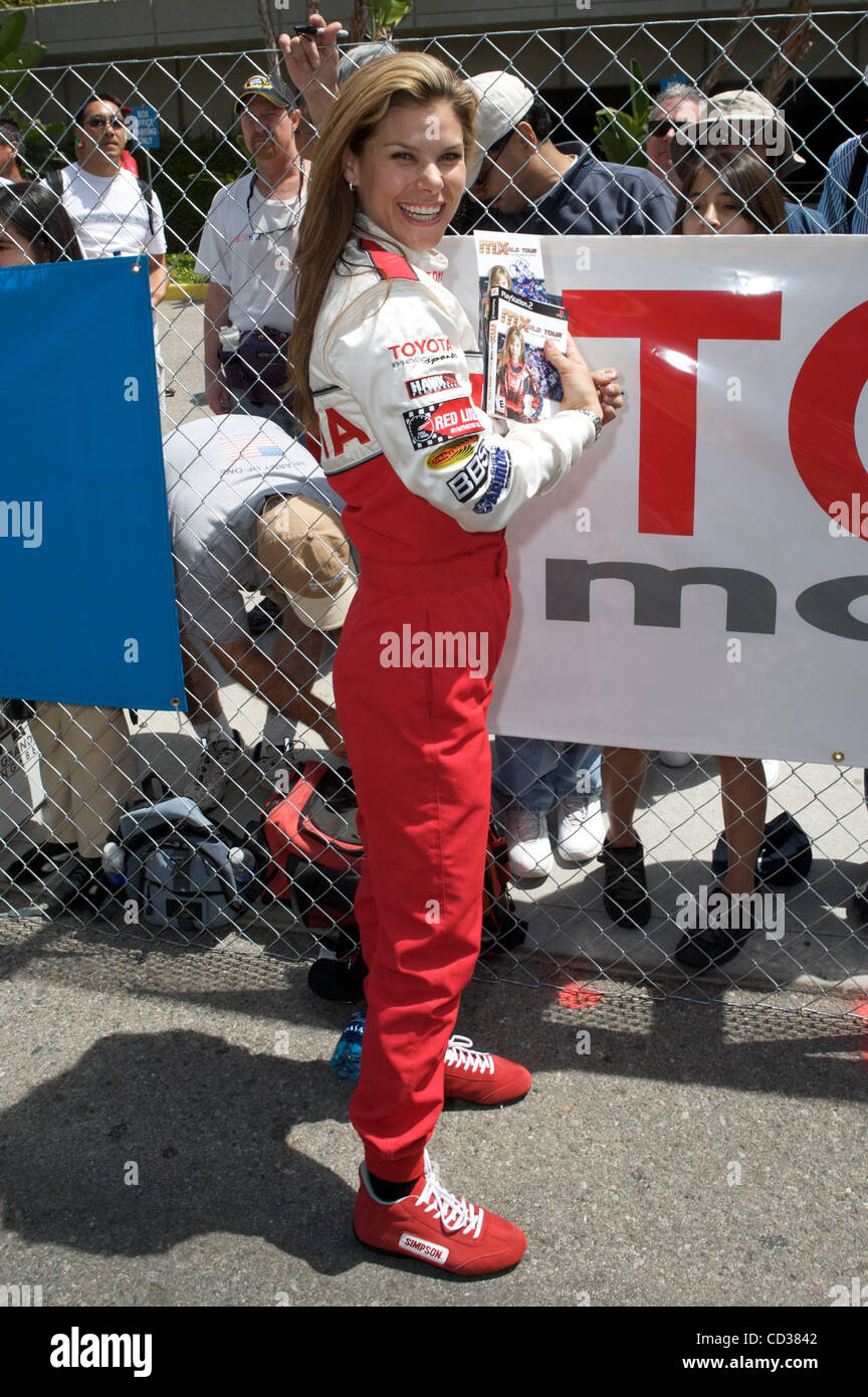 Jamie Little signs autographs for fans at Long Beach 2008 Toyota Pro ...