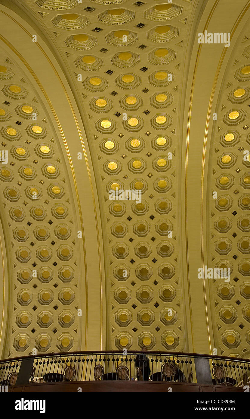 Architectural detail of the ceiling at Union Station in Washington, D.C ...
