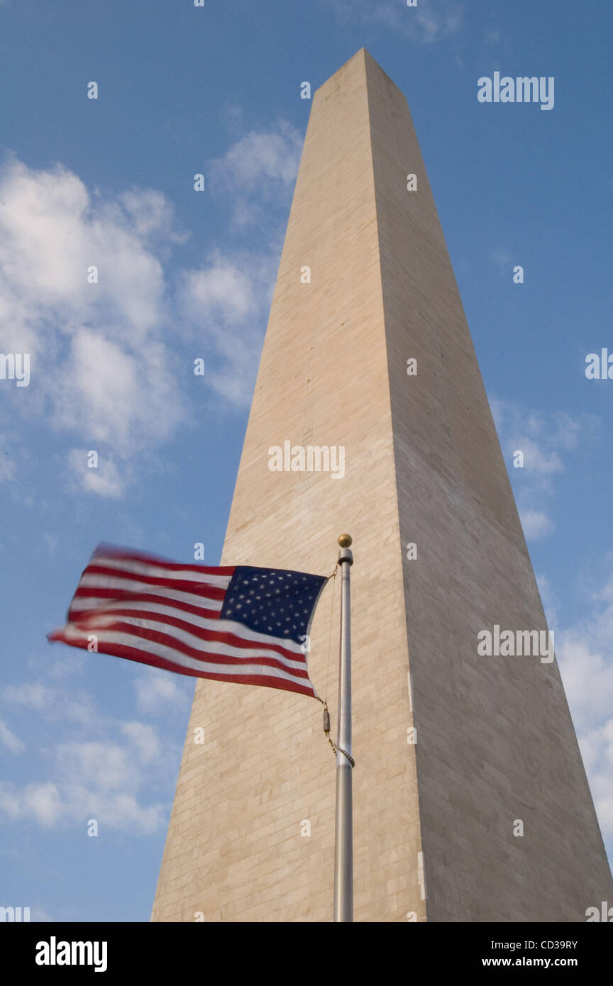 The Washington Monument, Washington, D.C. The Monument is shaped like ...