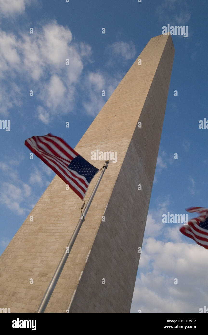 The Washington Monument, Washington, D.C. The Monument is shaped like ...