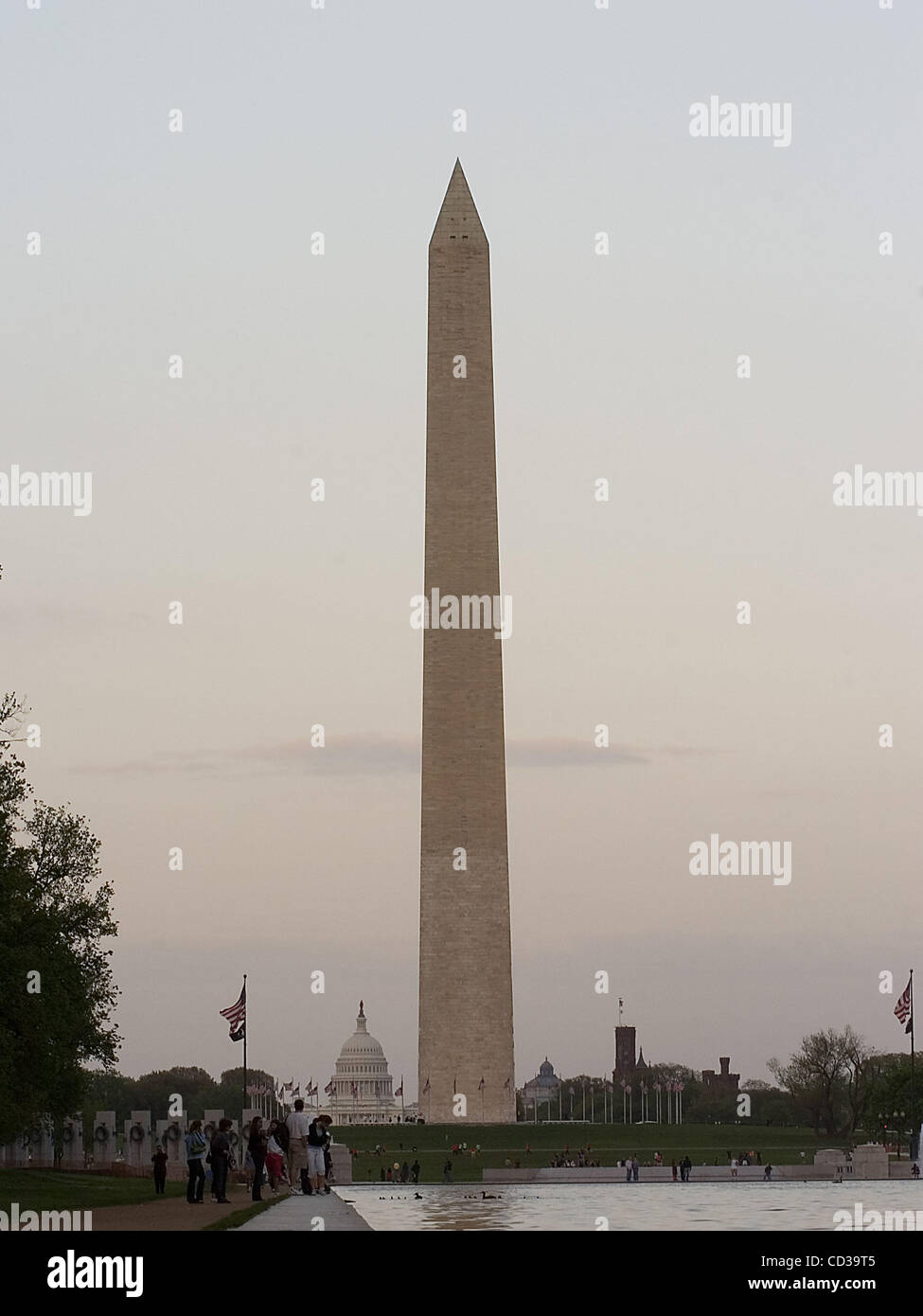 The Washington Monument, Washington, D.C. The Monument is shaped like ...