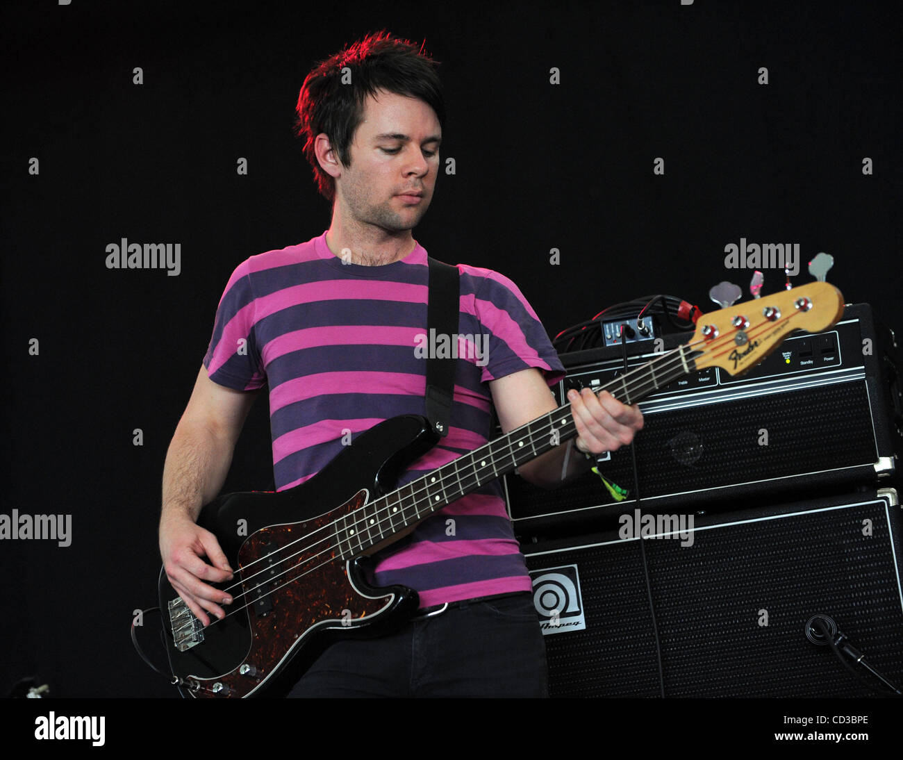 Apr 25, 2008 - Indio, California; USA - Bass Guitarist OWEN HOLMES of ...