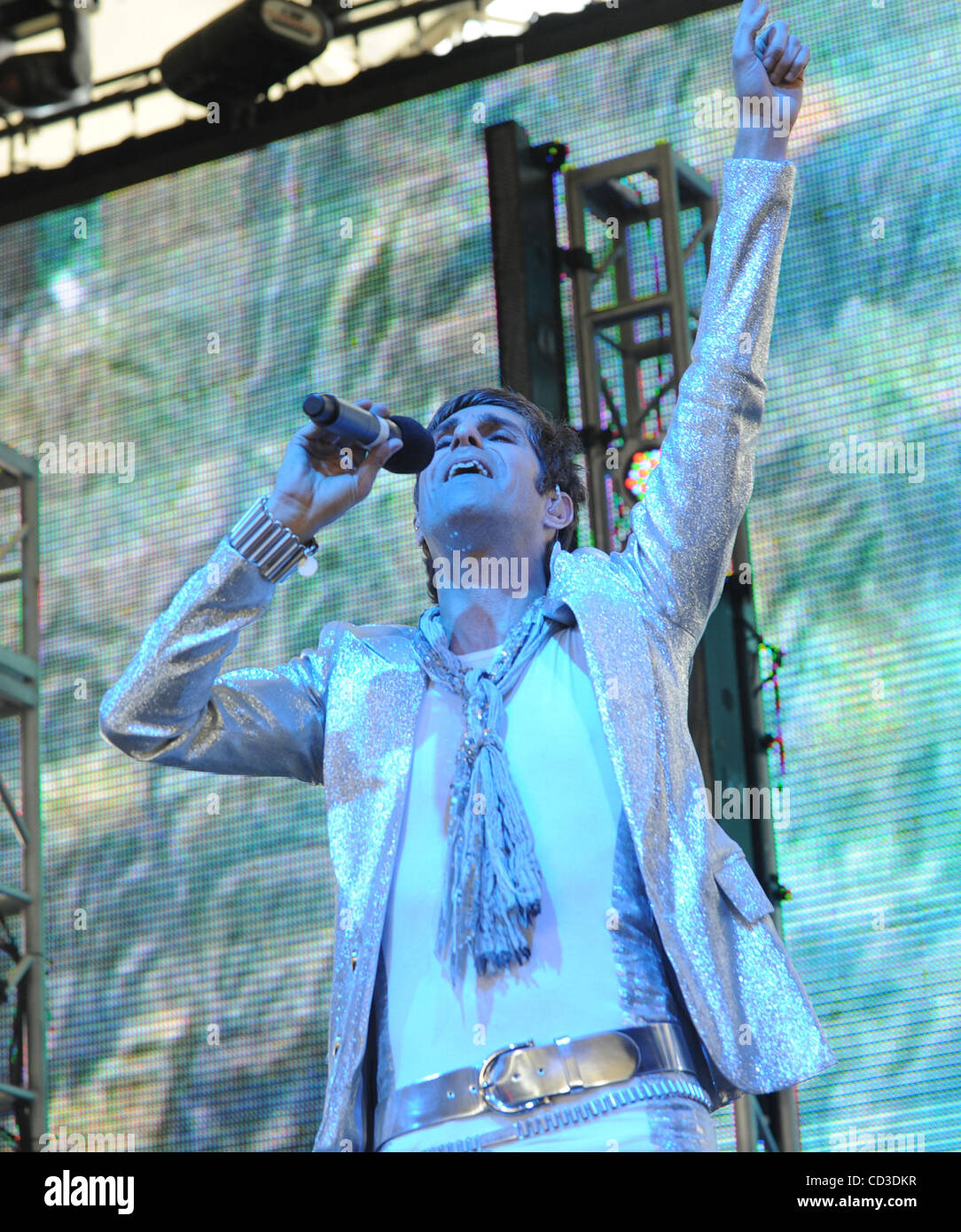 Apr 27, 2008 - Indio, California; USA - Singer PERRY FARRELL performs ...