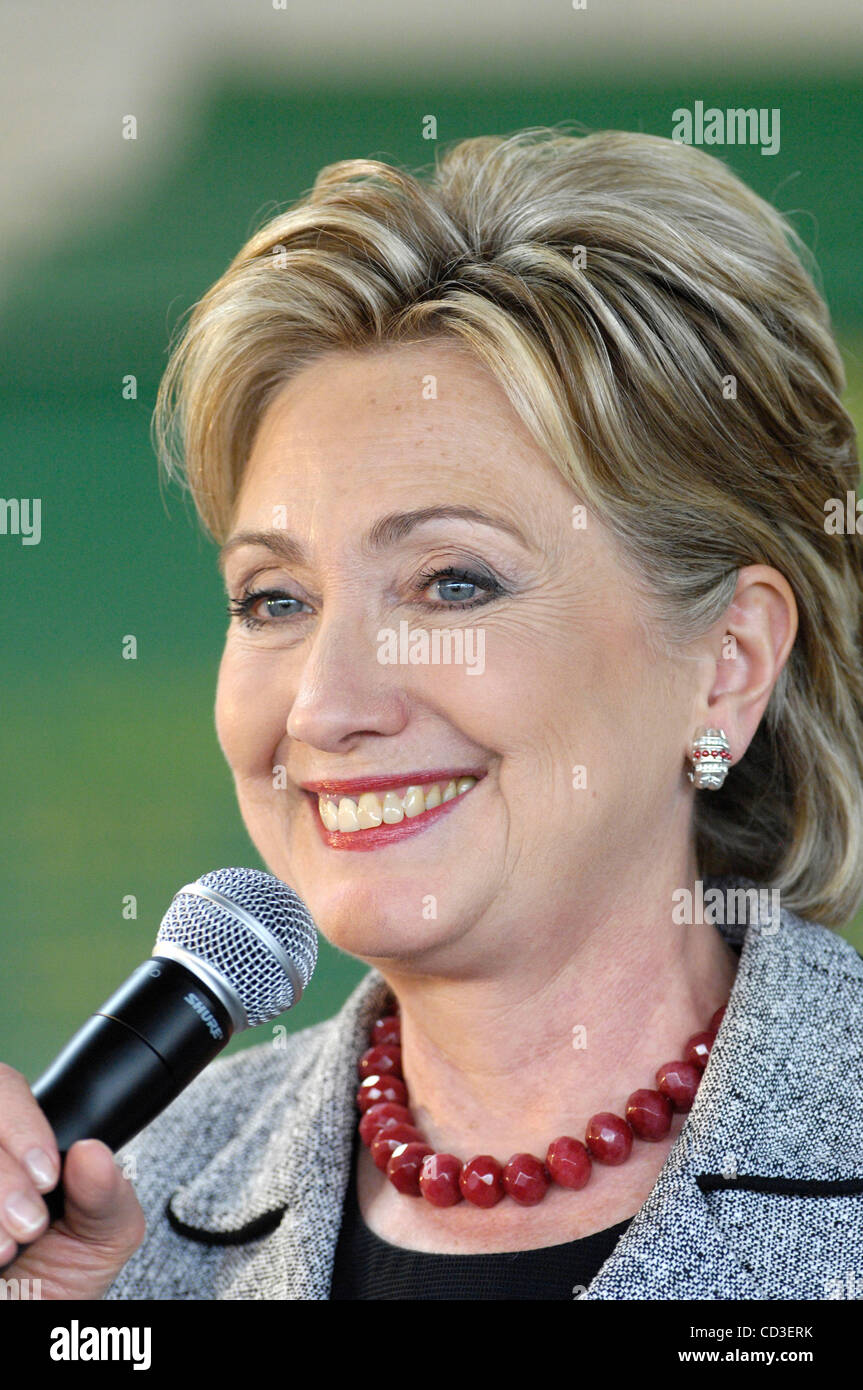 28 April 2008: Democratic Presidential Candidate Senator Hillary Rodham ...
