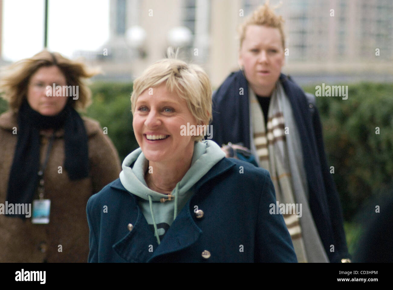 Ellen Degeneres - happy to be in Chicago for the taping of her show on ...