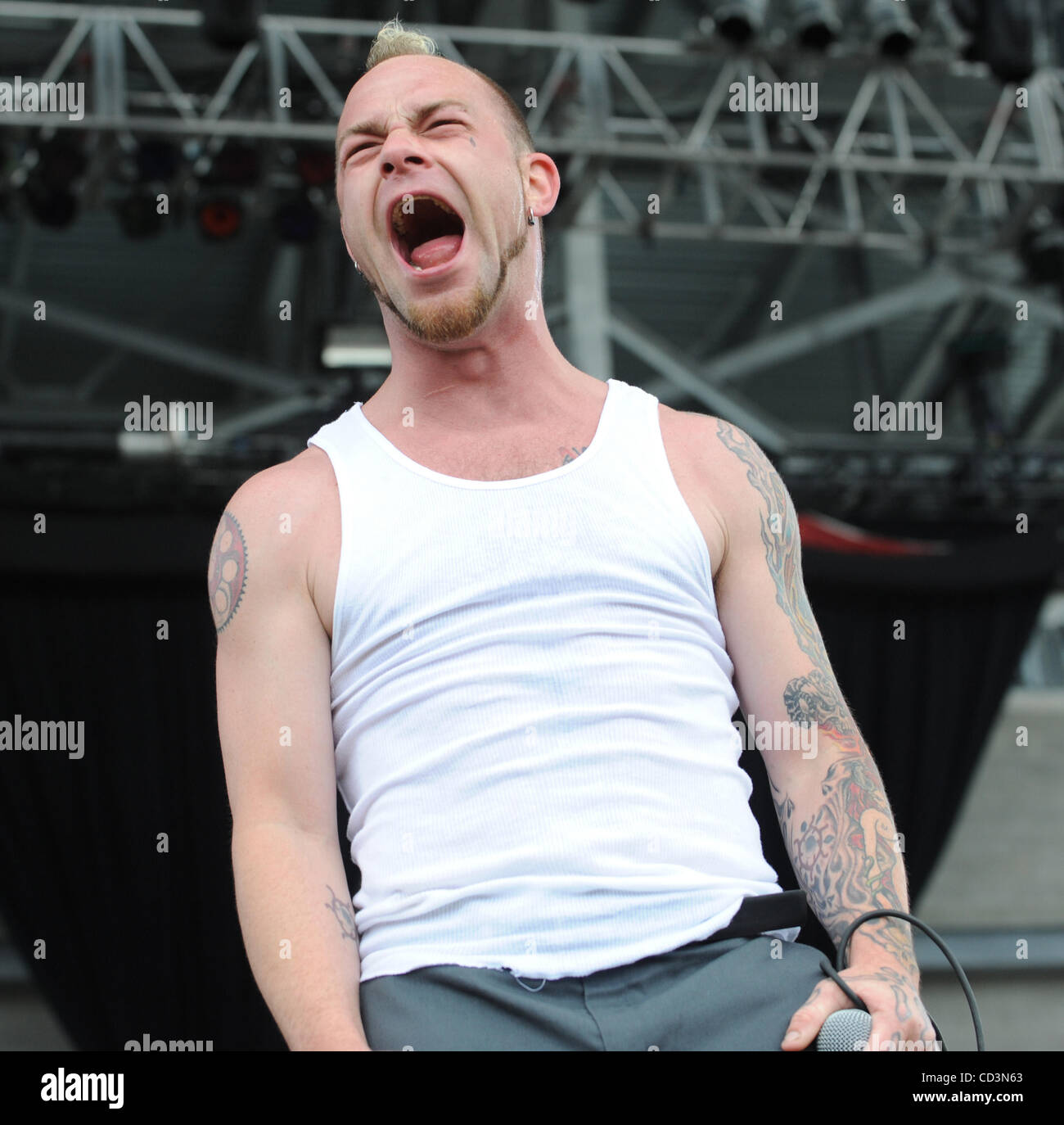 May 18, 2008 - Columbus, Ohio; USA - Singer IVAN "GHOST" MOODY of the ...