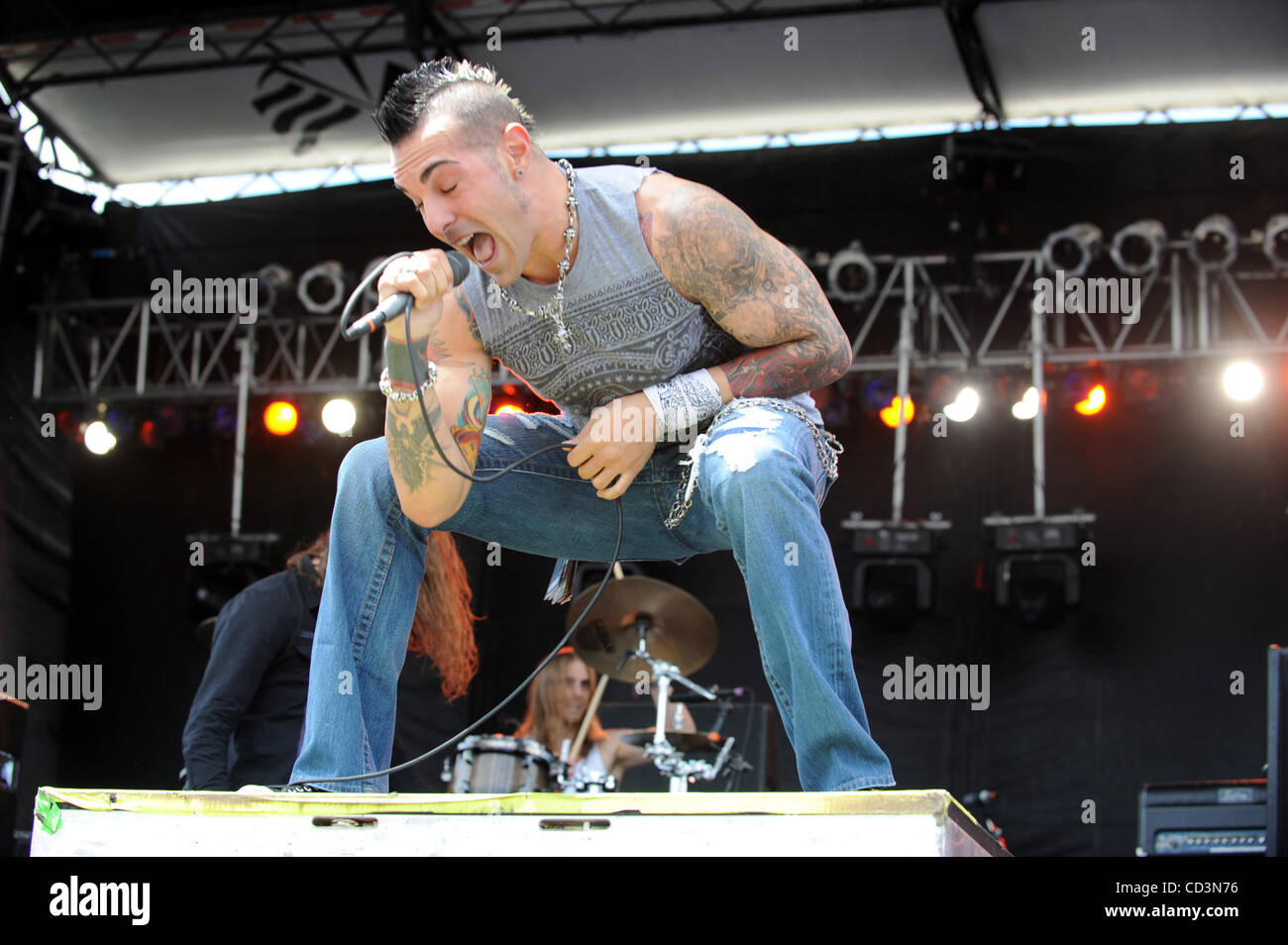 May 18, 2008 - Columbus, Ohio; USA - Singer RICH LUZZI of the band Rev ...