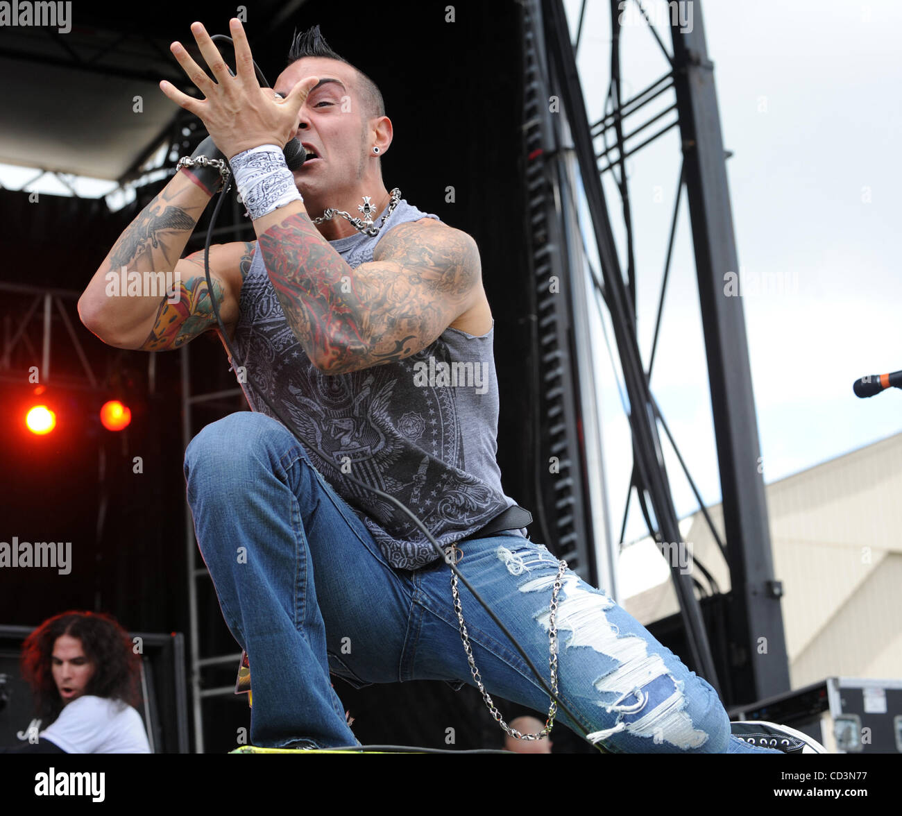 May 18, 2008 - Columbus, Ohio; USA - Singer RICH LUZZI of the band Rev ...