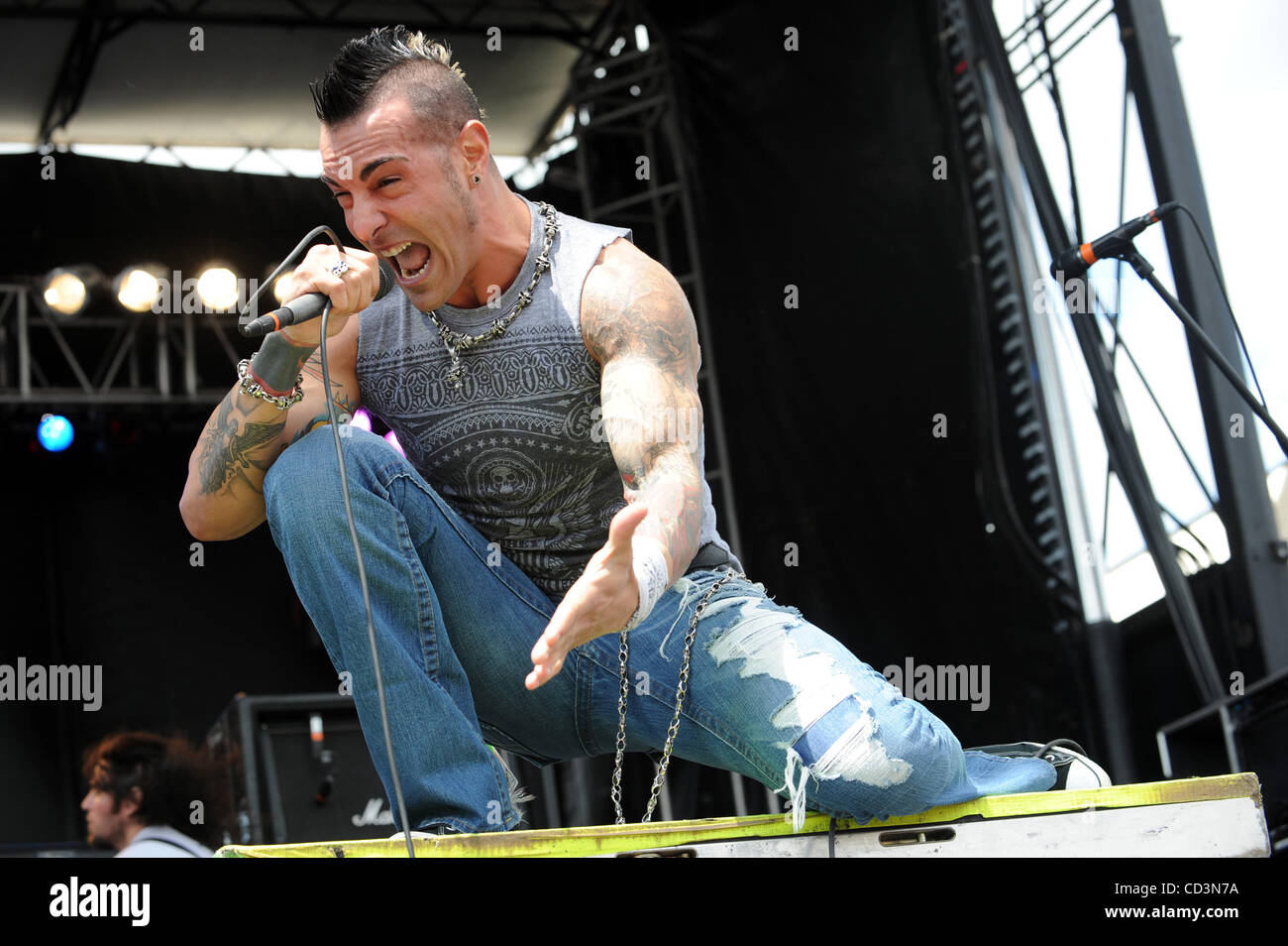 May 18, 2008 - Columbus, Ohio; USA - Singer RICH LUZZI of the band Rev ...