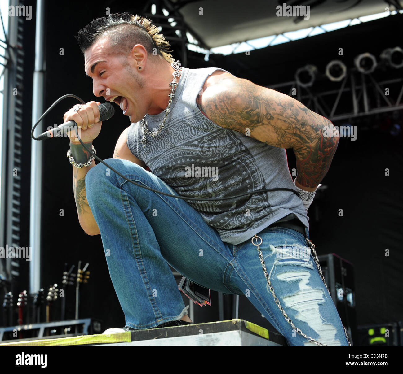 May 18, 2008 - Columbus, Ohio; USA - Singer RICH LUZZI of the band Rev ...