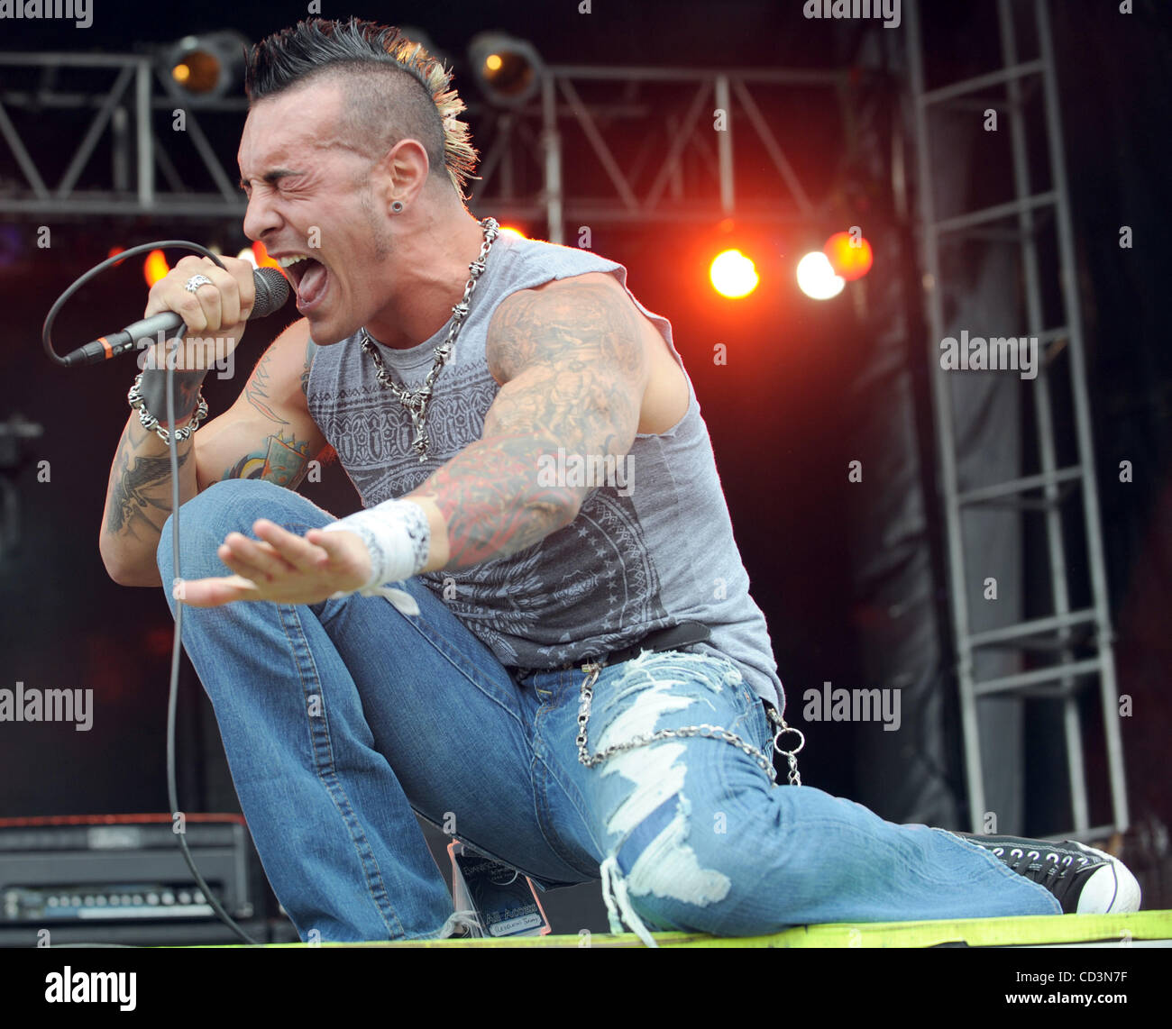 May 18, 2008 - Columbus, Ohio; USA - Singer RICH LUZZI of the band Rev ...