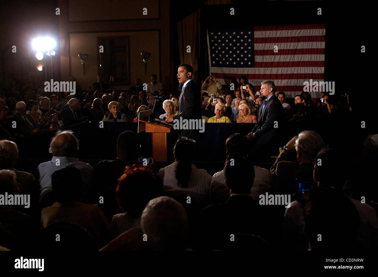 Barack Obama speaks at a rally in Boca Raton, Florida Stock Photo - Alamy