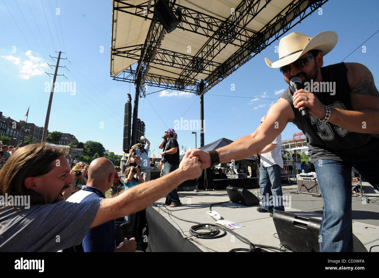 Jun 7, 2008 - Nashville, Tennessee; USA - Musician RAY SCOTT leans over ...