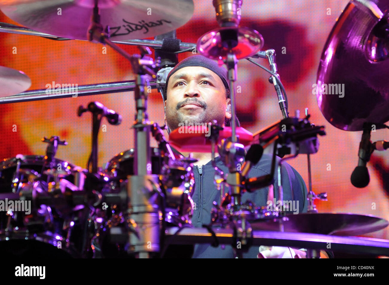 Jul 2, 2008 - Raleigh, North Carolina; USA - Drummer CARTER BEAUFORD of ...