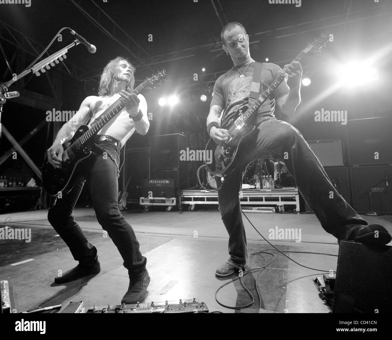 Jul 12, 2008 - Raleigh, North Carolina; USA - (L-R) Singer MYLES ...