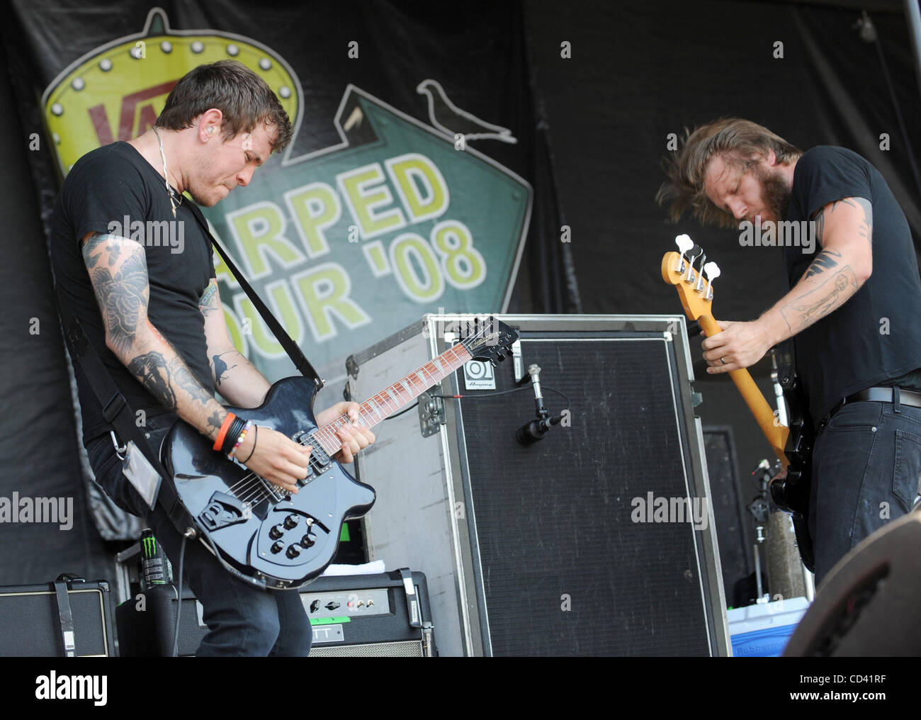 Jul 14, 2008 - Charlotte, North Carolina; USA - (R-L) Bass Guitarist ...