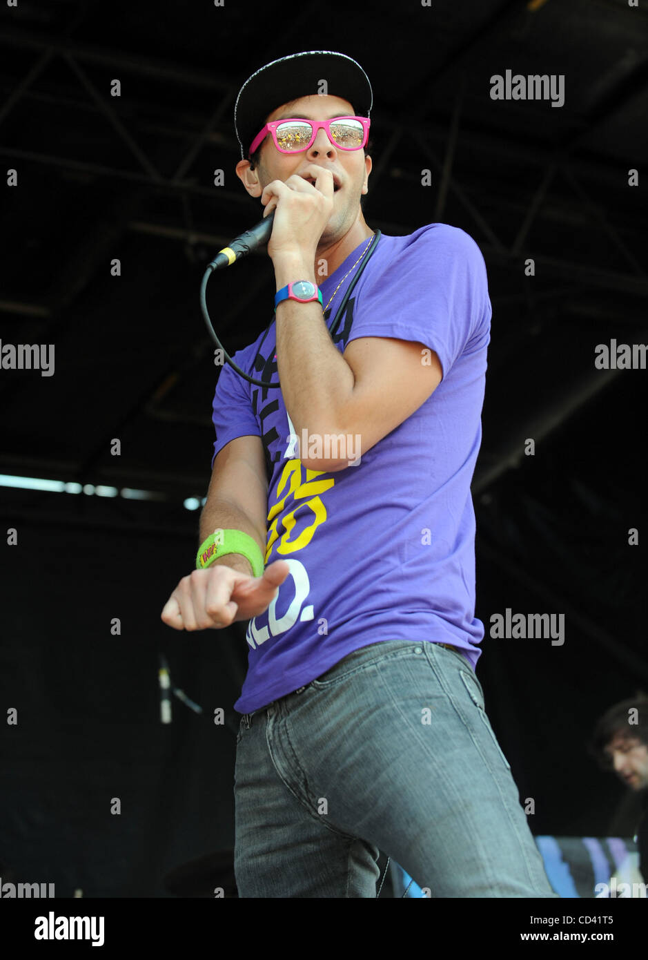 Jul 14, 2008 - Charlotte, North Carolina; USA - Singer GABE SAPORTA of ...