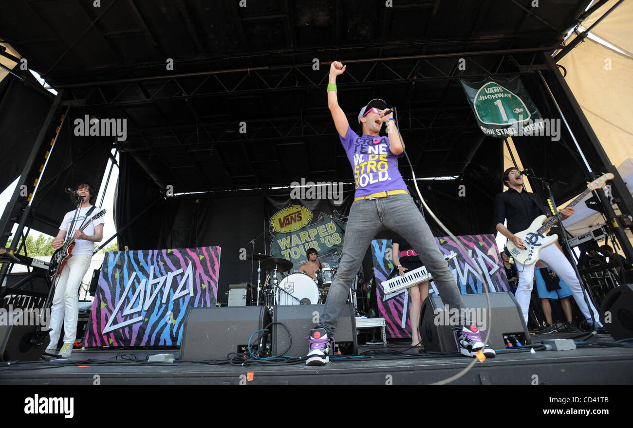 Jul 14, 2008 - Charlotte, North Carolina; USA - Singer GABE SAPORTA of ...