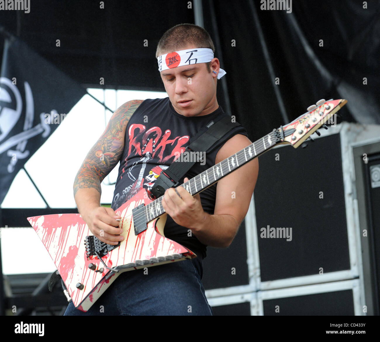 July 25, 2008 - Raleigh, North Carolina; USA - Guitarist DAN JACOBS of ...