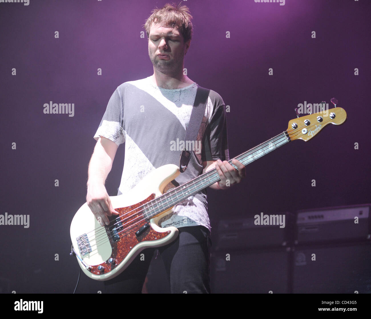 July 29, 2008 - Raleigh, North Carolina; USA - Bass Guitarist MICKEY ...
