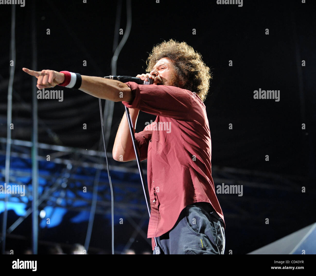 Aug 2, 2008 - Chicago, Illinois, USA - Singer ZACK DE LA ROCHA of the ...