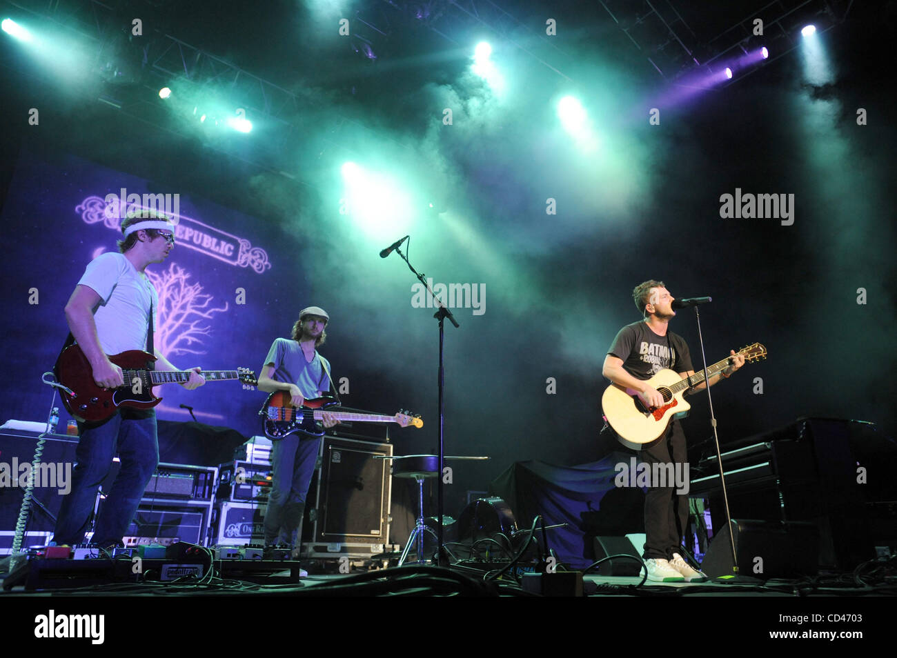 Aug 27, 2008 - Raleigh, North Carolina; USA - Singer RYAN TEDDER of the ...