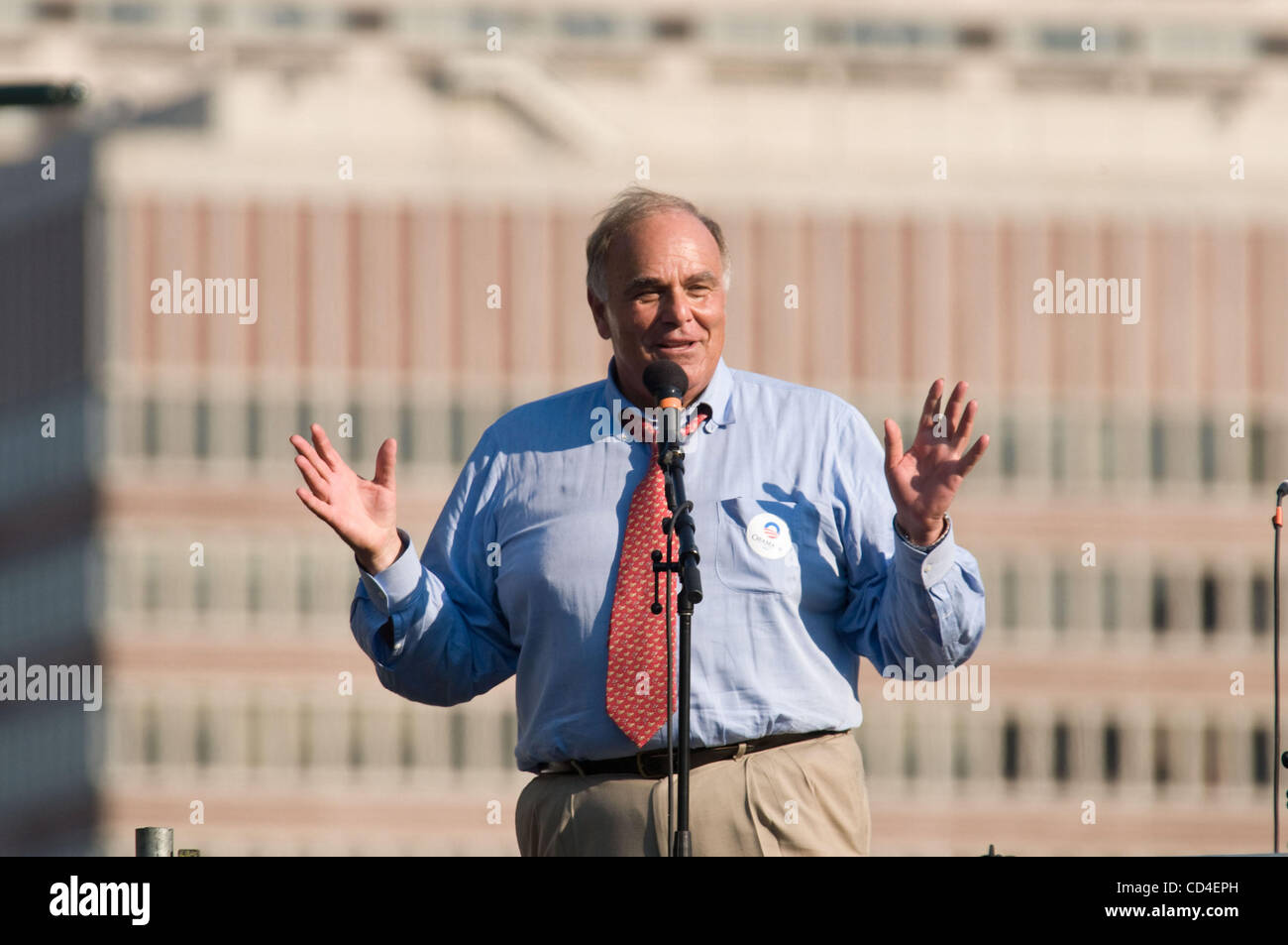 Oct. 04, 2008-Philadelphia, Pa, USA-Governor ED RENDELL at rock for ...