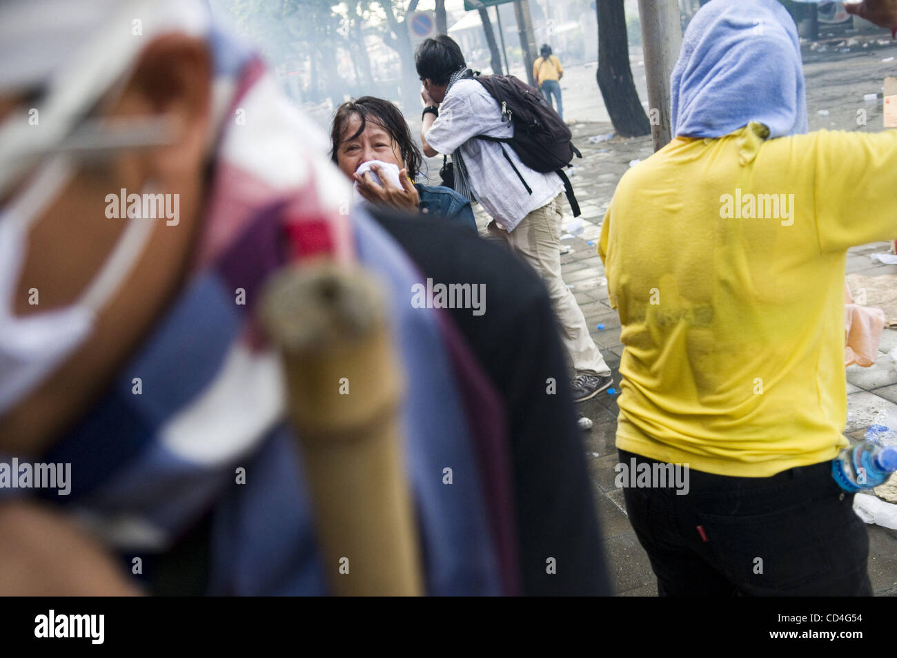 Police in full riot gear used tear gas to break up thousands of members ...