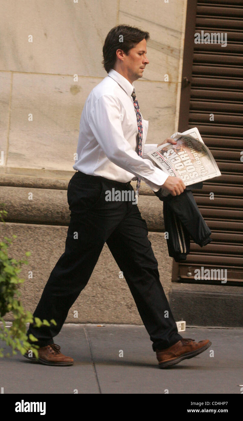 Oct 10, 2008 - New York, NY, USA - A trader exits the New York Stock ...