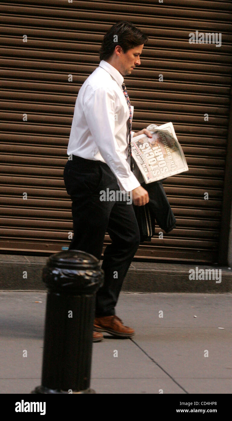 Oct 10, 2008 - New York, NY, USA - A trader exits the New York Stock ...