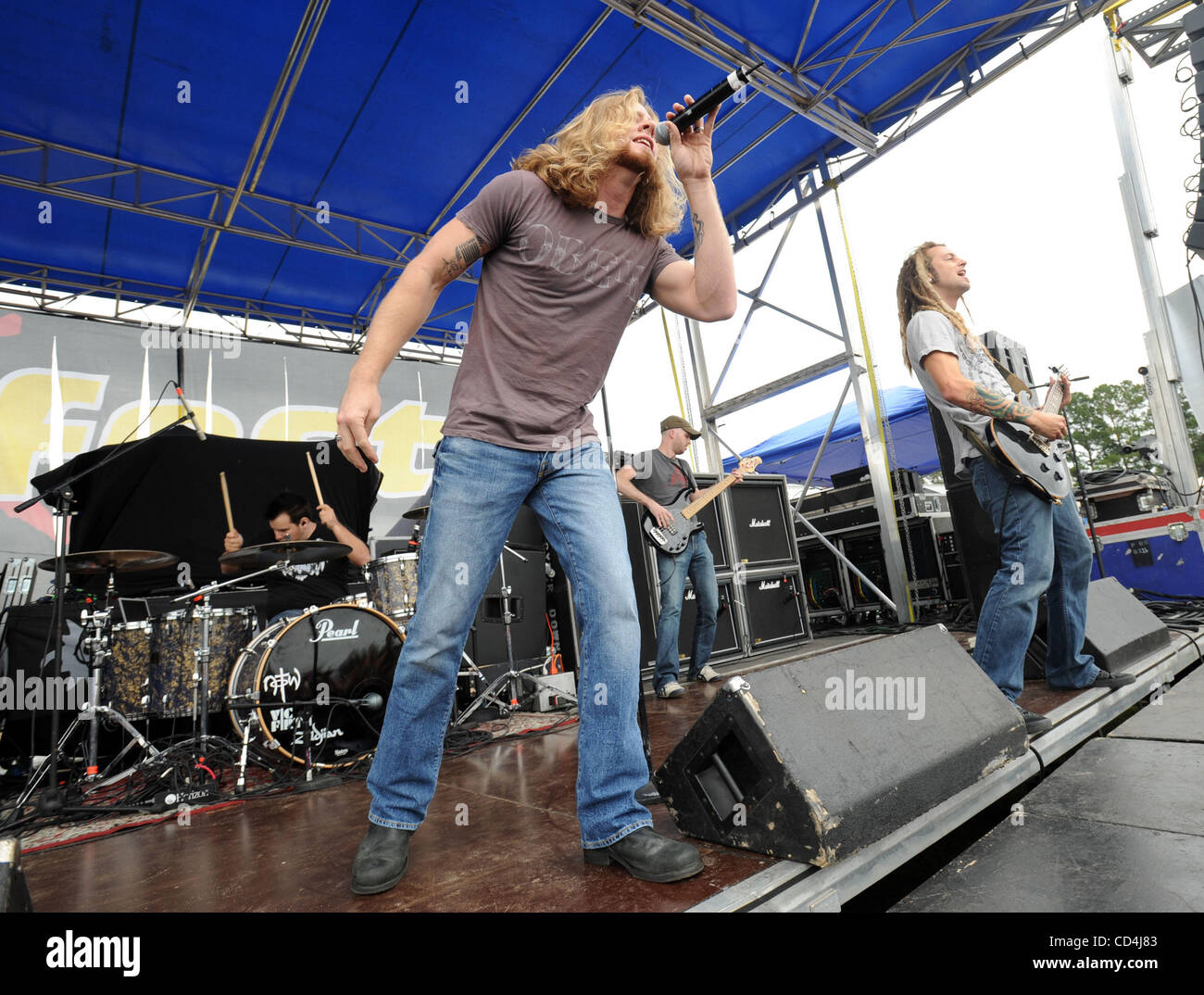 Oct 11, 2008 - Kinston, North Carolina; USA - Singer CALEB OLIVER of ...