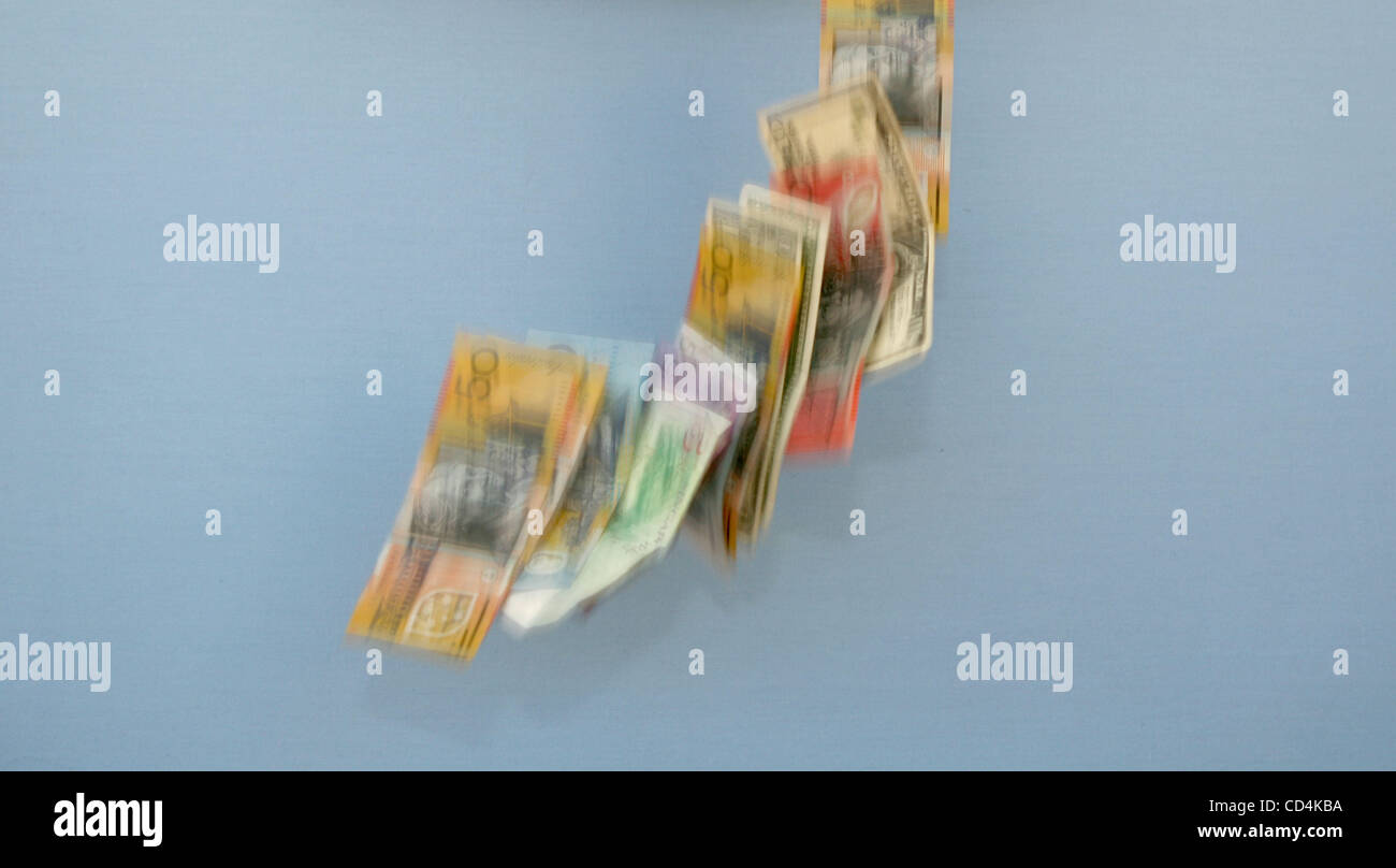 Australian currency falling hi-res stock photography and images - Alamy