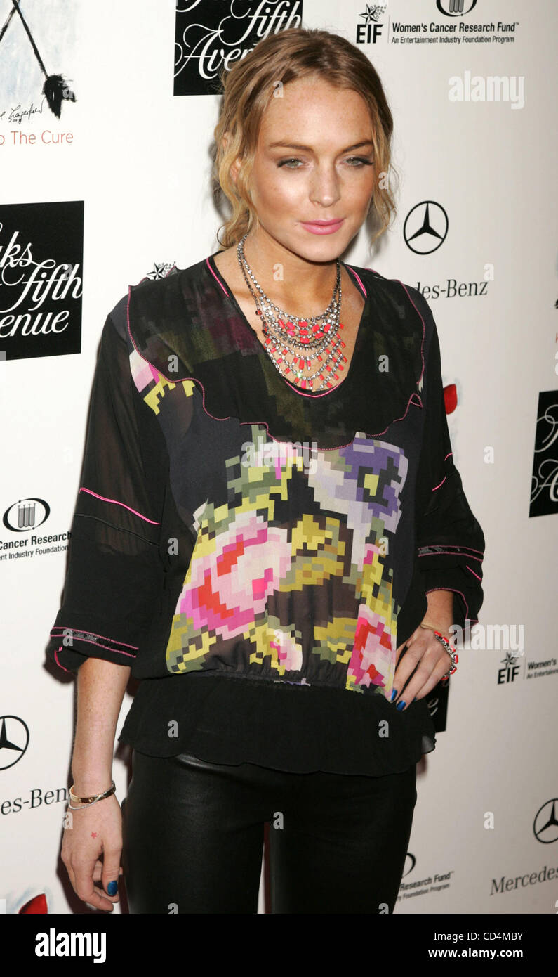 Oct 14, 2008 - New York, NY, USA - Actress/singer LINDSAY LOHAN attends ...