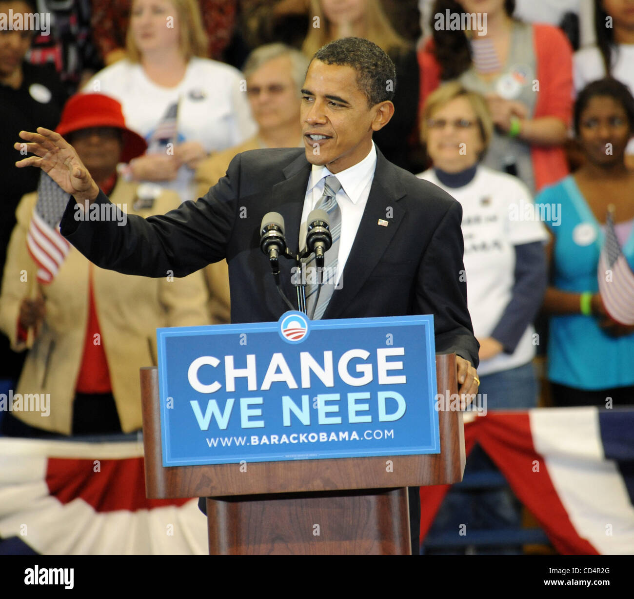 Oct 19, 2008 - Fayetteville, North Carolina; USA - Democratic ...