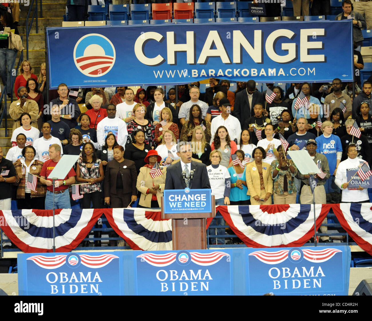 Oct 19, 2008 - Fayetteville, North Carolina; USA - Democratic ...