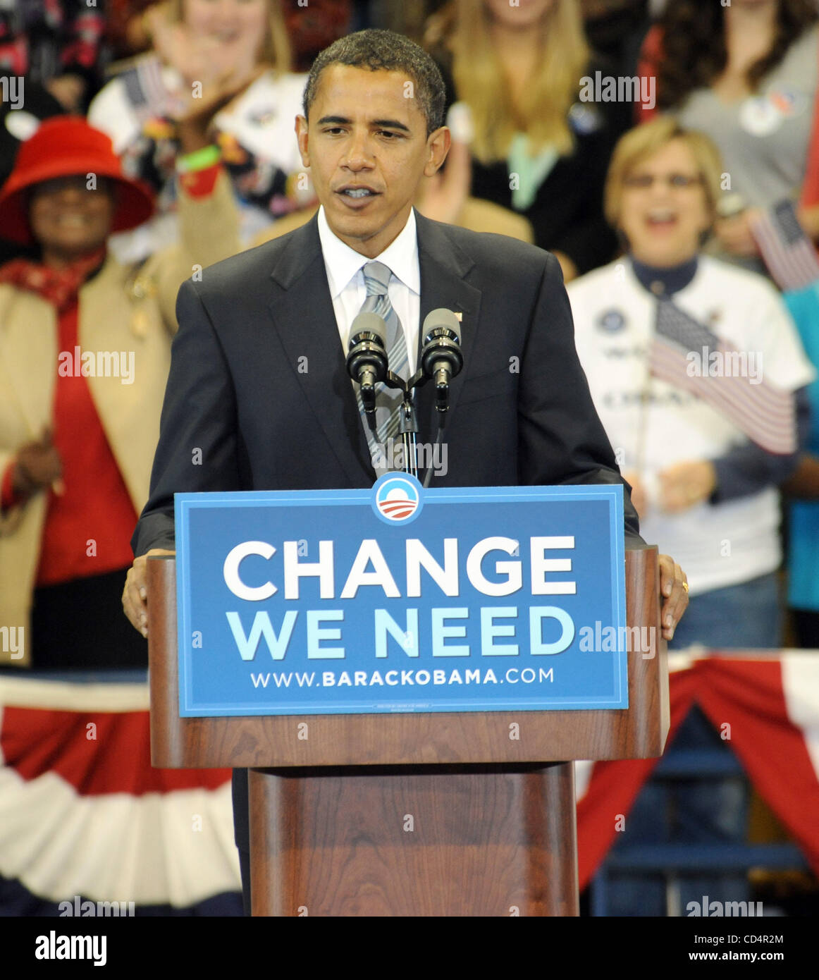 Oct 19, 2008 - Fayetteville, North Carolina; USA - Democratic ...