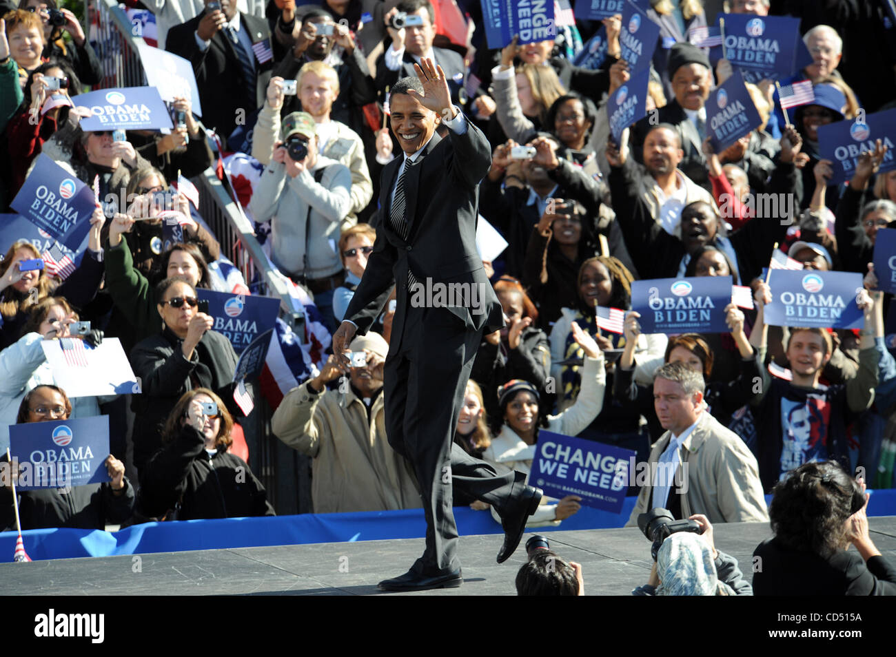 Oct 29, 2008 - Raleigh, North Carolina; USA - Democratic Presidential ...