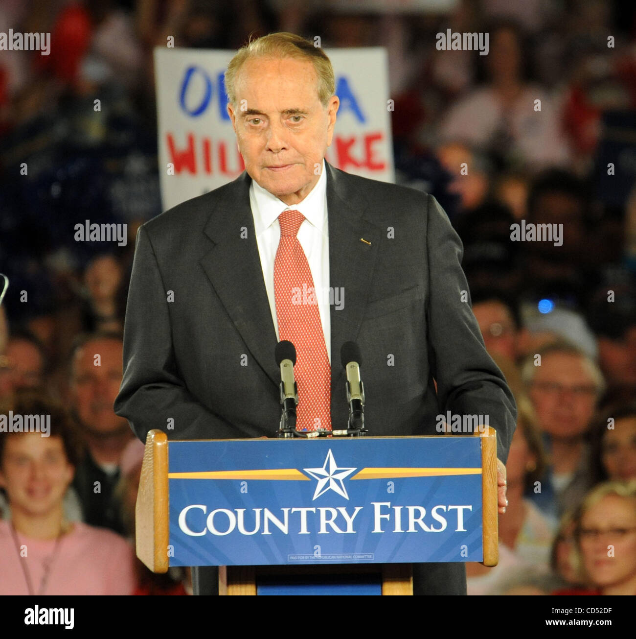 Nov 1, 2008 - Raleigh, North Carolina; USA -Former Senator BOB DOLE ...