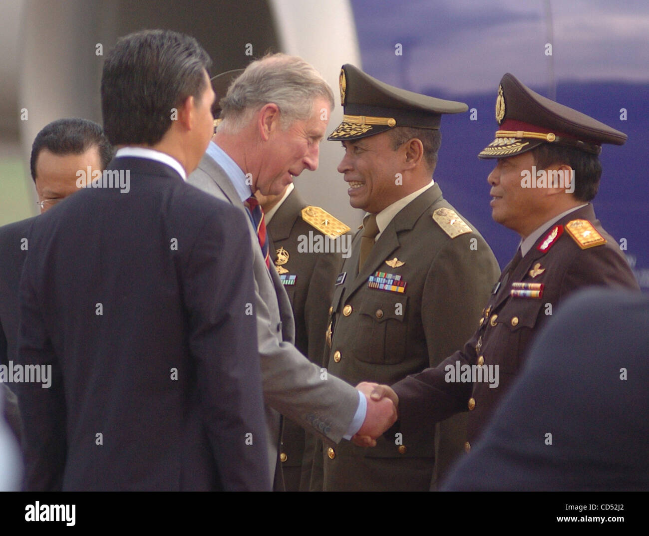 Britain's Prince Charles arrives at Halim Perdana Kusuma airport in ...