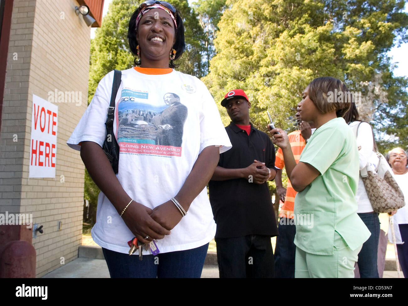 SELMA, ALABAMA, USA - NOVEMBER 4: Kimesha Alvarado waits to vote at her ...
