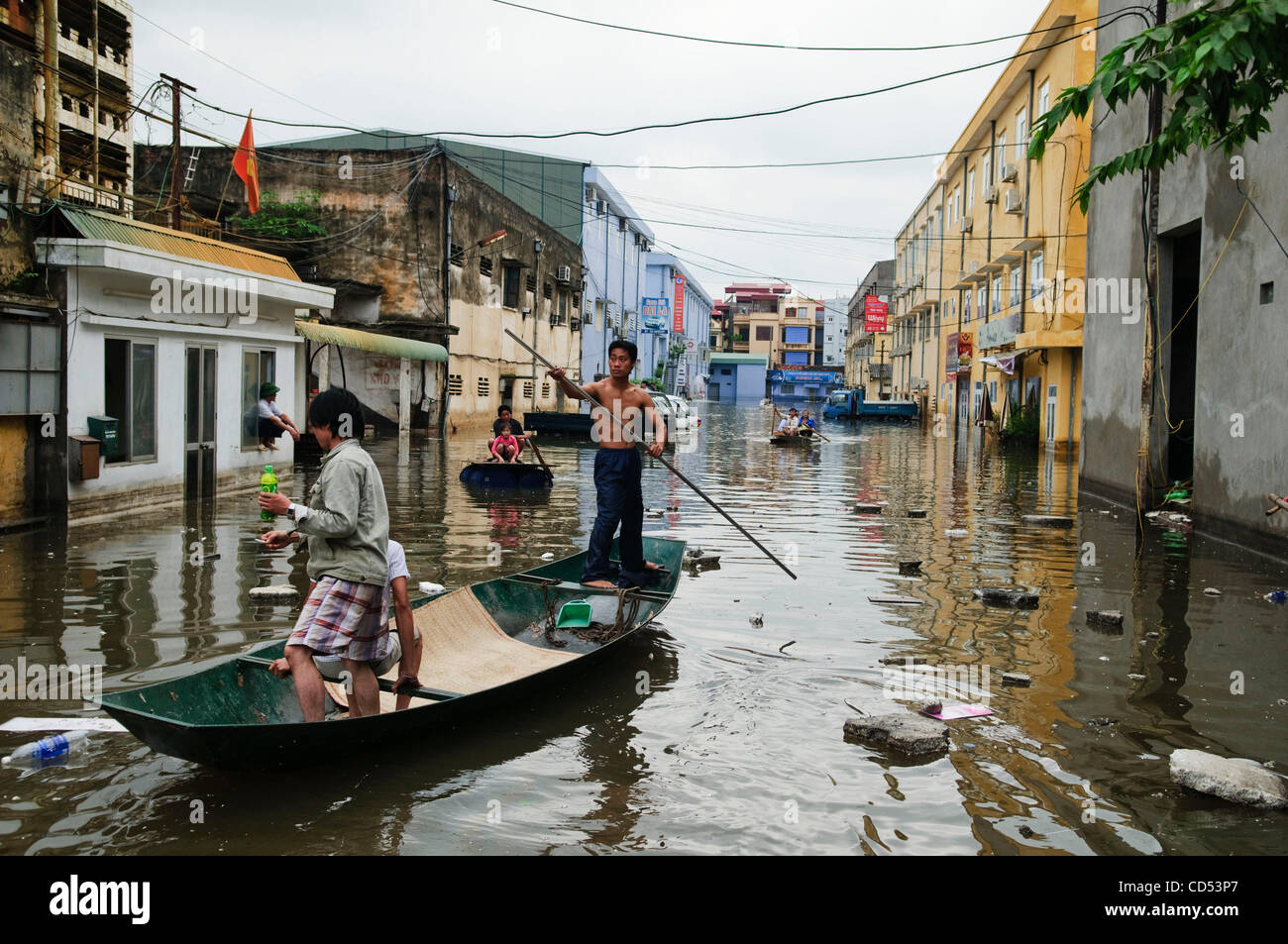 Flooded streets of Hanoi after Vietnam's worst floods in 25 years ...