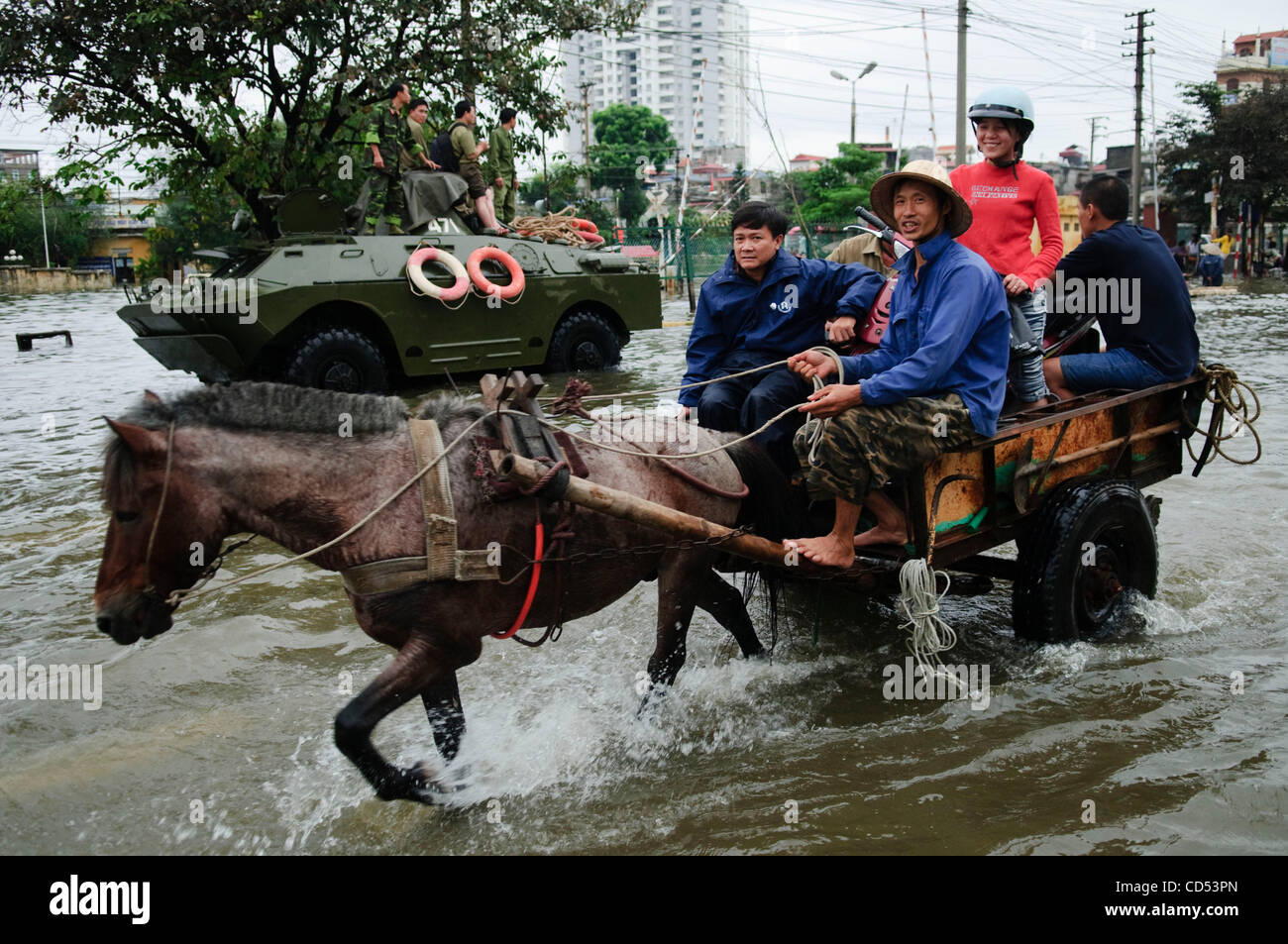 Flooded streets of Hanoi after Vietnam's worst floods in 25 years ...