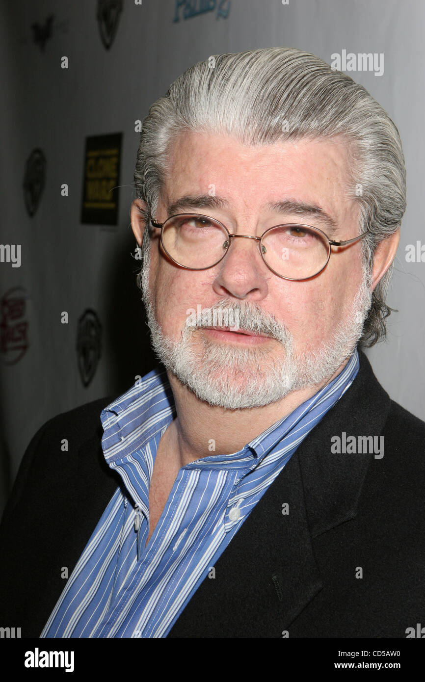 George Lucas at the Warner Bros Big Presence Day at ShoWest held at the ...