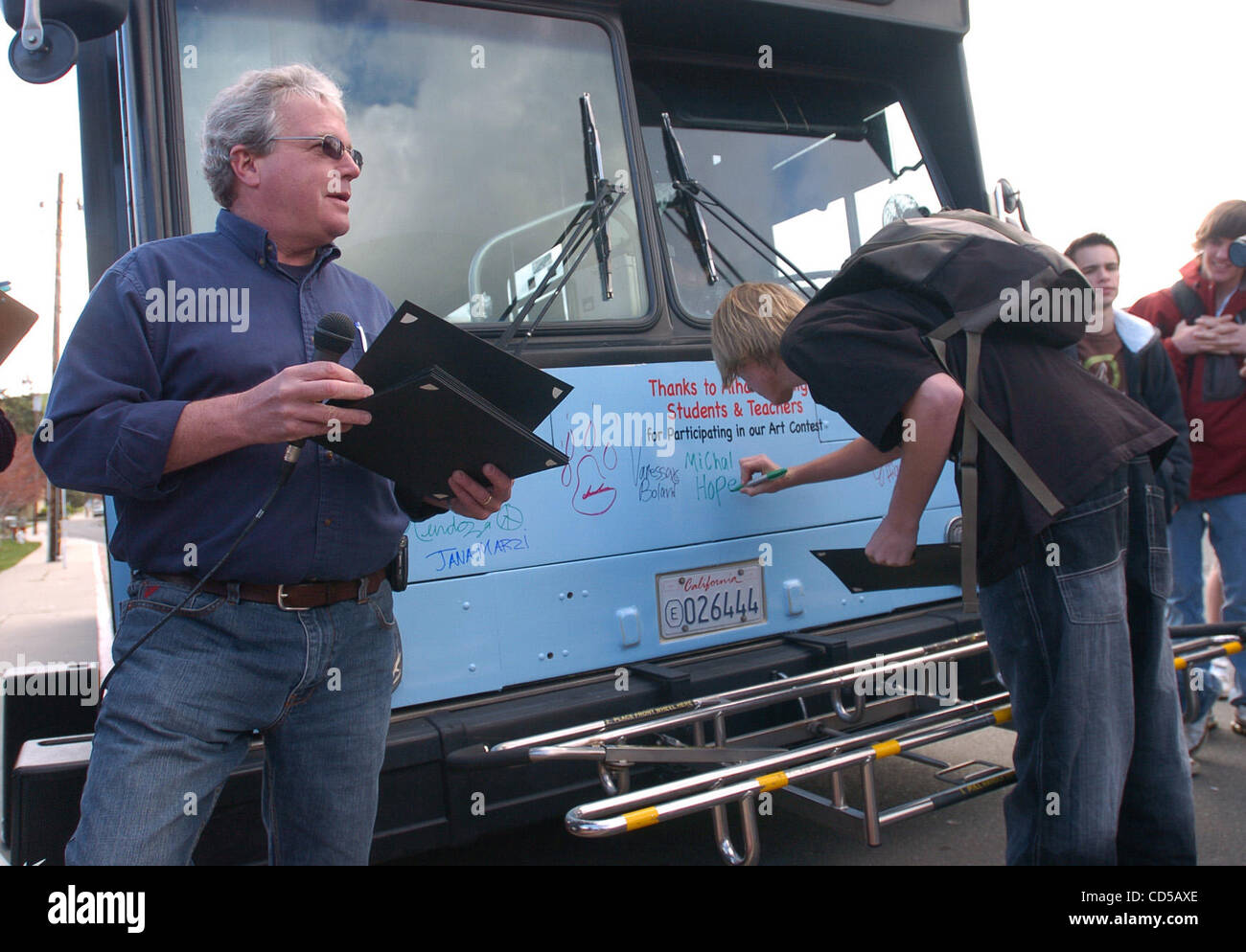 Mayor Rob Schroder hands out awards of recognition to CAD students ...