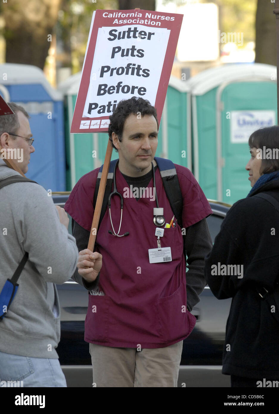 (l to r) Registered nurses Eric Koch, Steve Utstein, and Marla ...